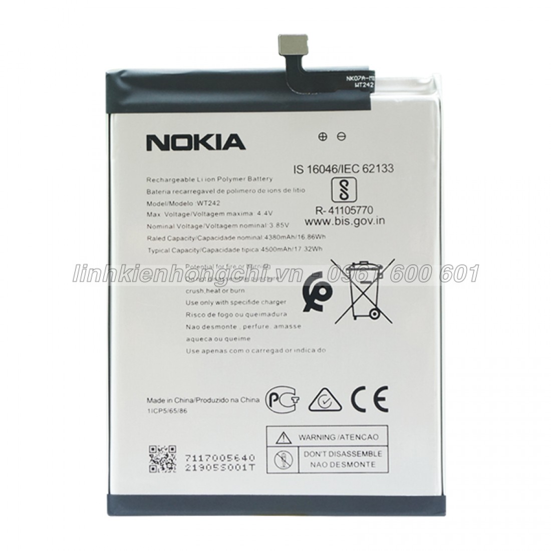 Pin Nokia WT242 / Nokia 2.4 / TA1270 Zin