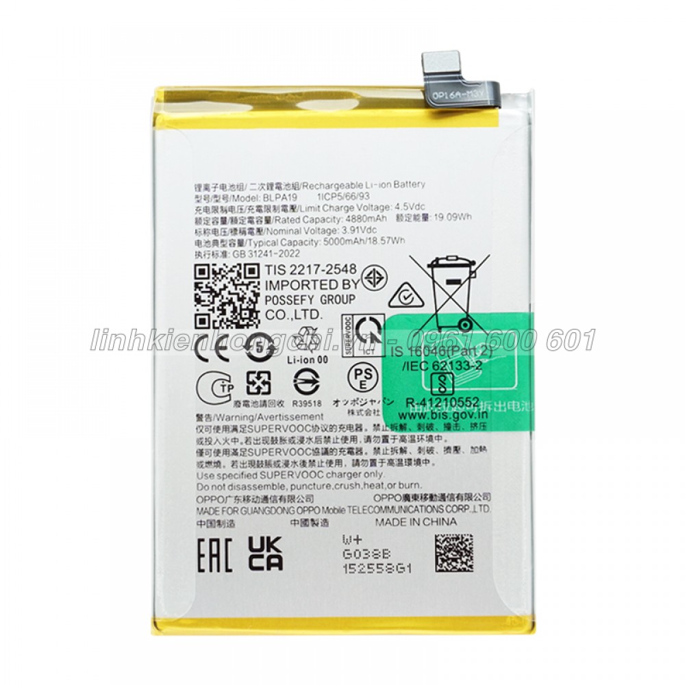 Pin Oppo A38 CPH2579 Zin Giá Tốt Uy Tín