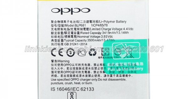 Pin Oppo F9 CPH1823 CPH1825 Original Battery