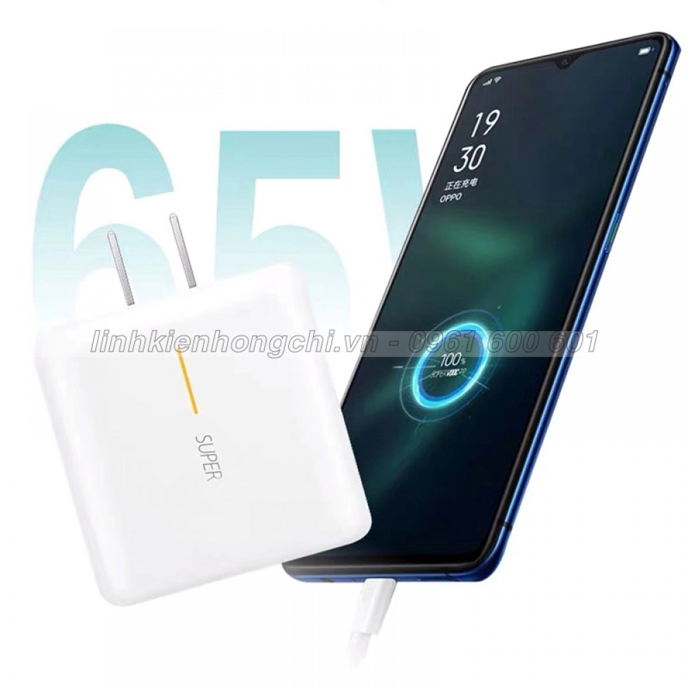 Bộ Sạc Nhanh Oppo Find X2 Pro CPH2025 SuperVOOC 2.0 65W Type-C Zin