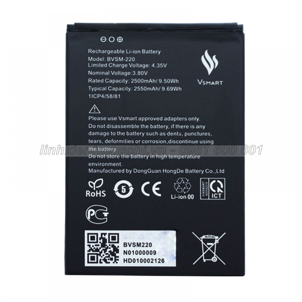 Pin Vsmart Bee 1 V220A (BVSM-220) 2550mAh Zin